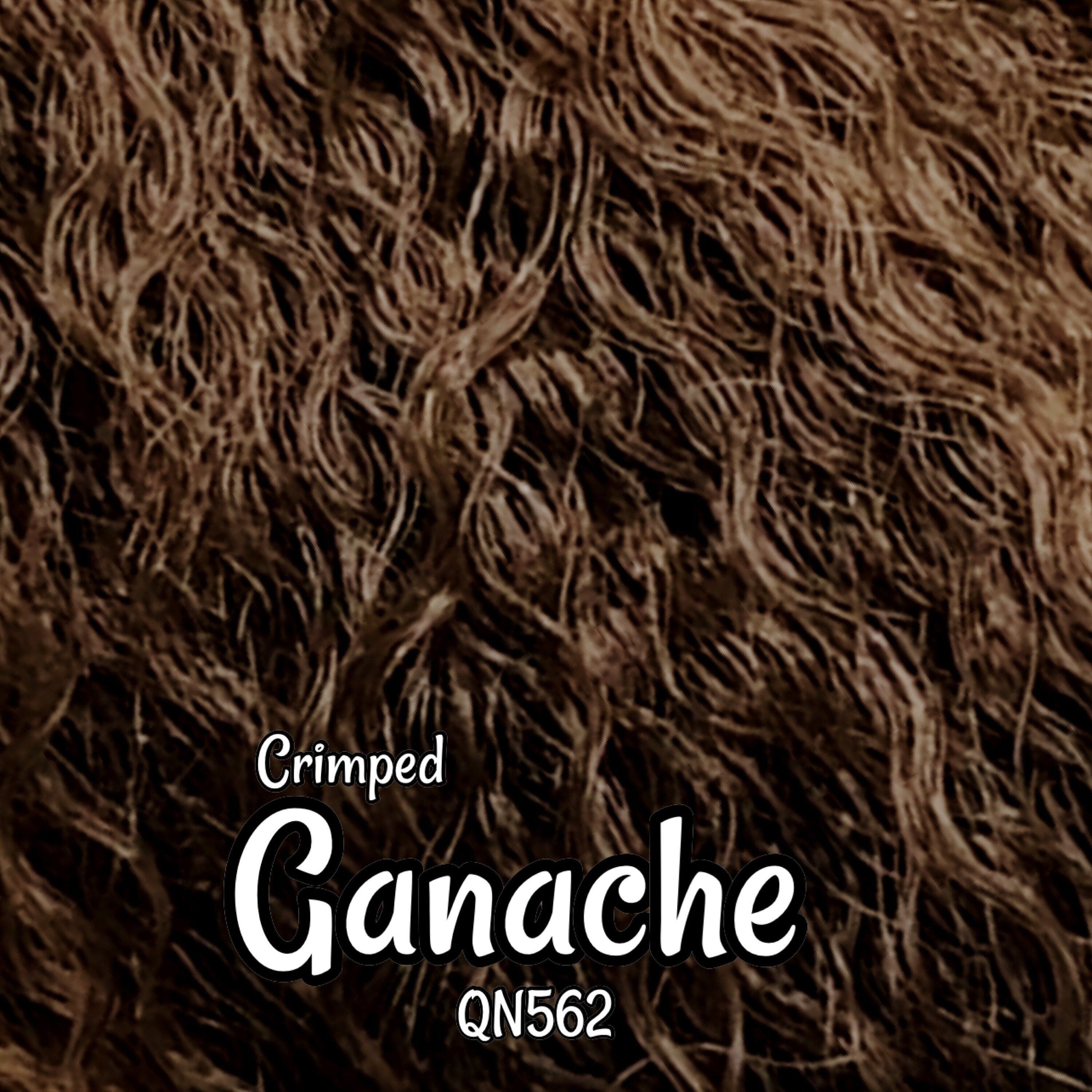 DG Nylon Crimped Ganache QN562 1oz/28g 36inch/92cm brown Doll Hair